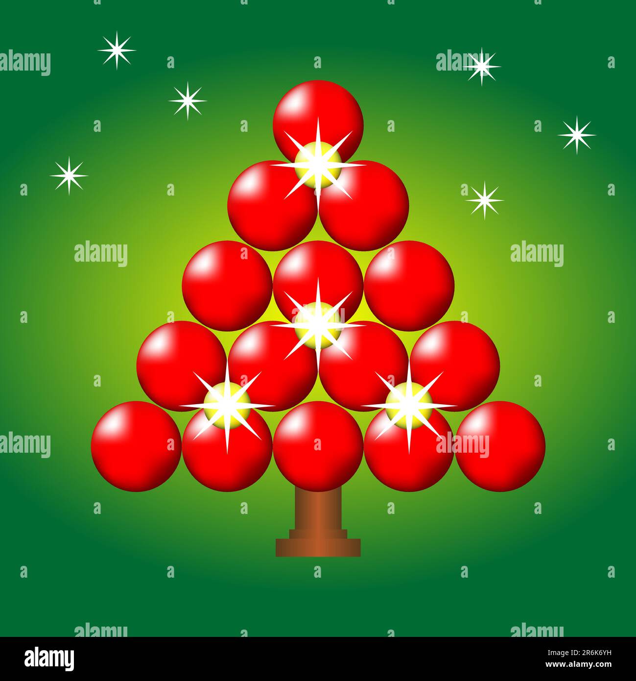 Christmas tree over gradient background Stock Vector Image & Art - Alamy