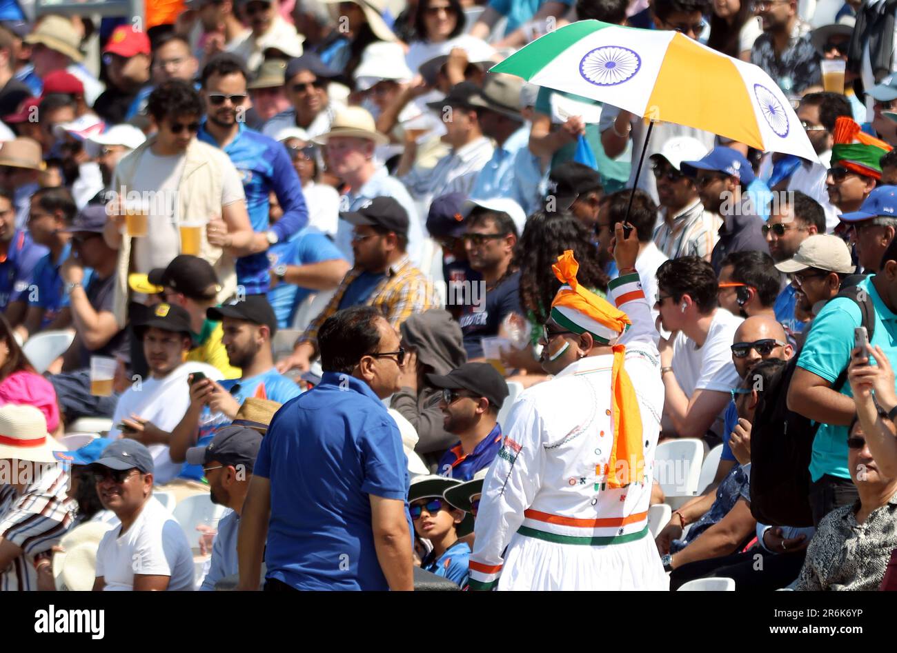 India fans in the stands during day four of the ICC World Test ...
