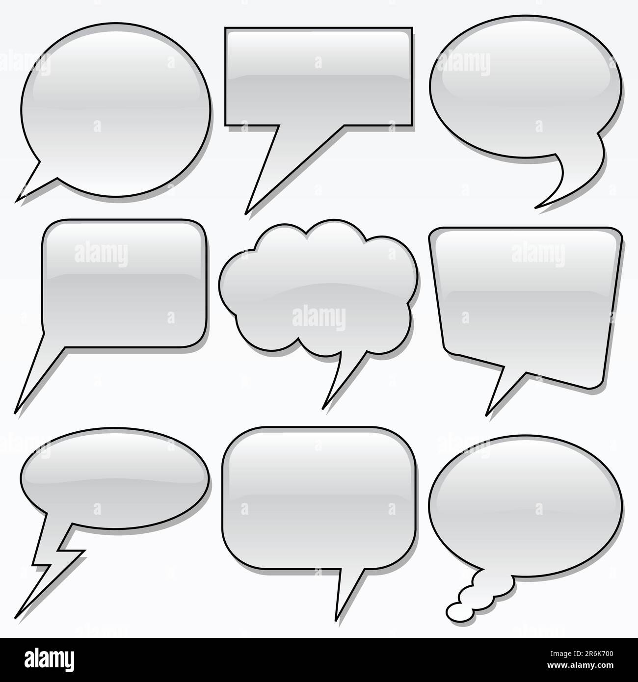 vector set of dialog bubbles Stock Vector Image & Art - Alamy