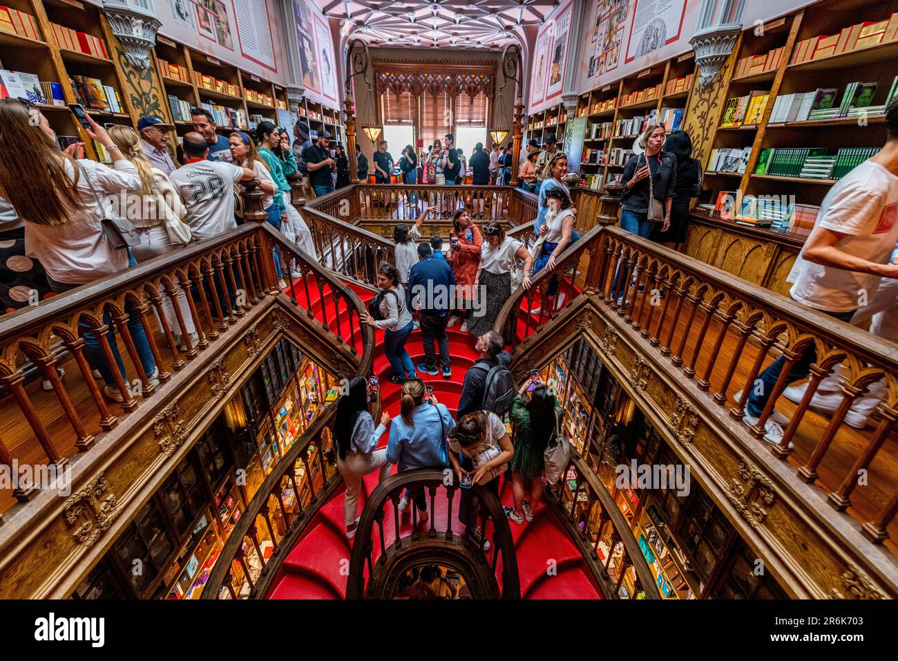 Interior of the Lello (Harry Potter library), UNESCO World Heritage ...