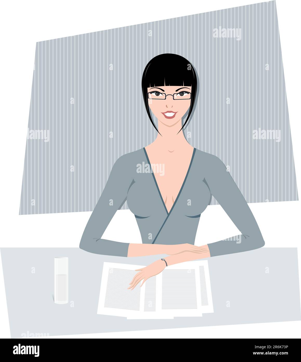 Woman office note Stock Vector Images - Alamy