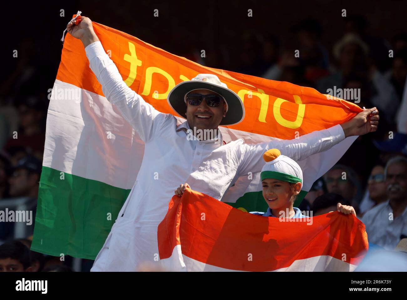 India fans in the stands during day four of the ICC World Test ...