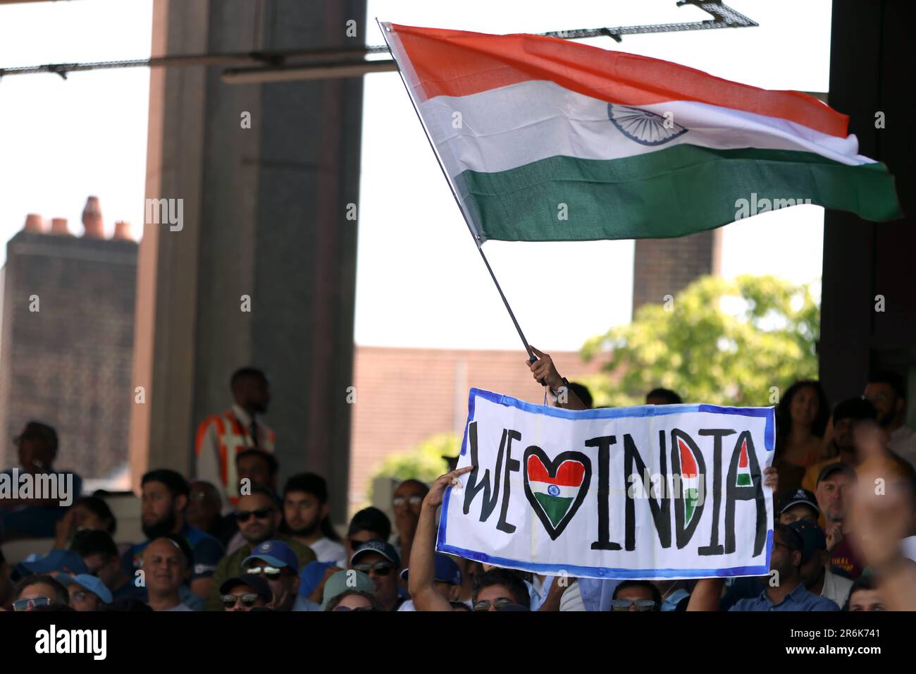 India fans in the stands during day four of the ICC World Test ...