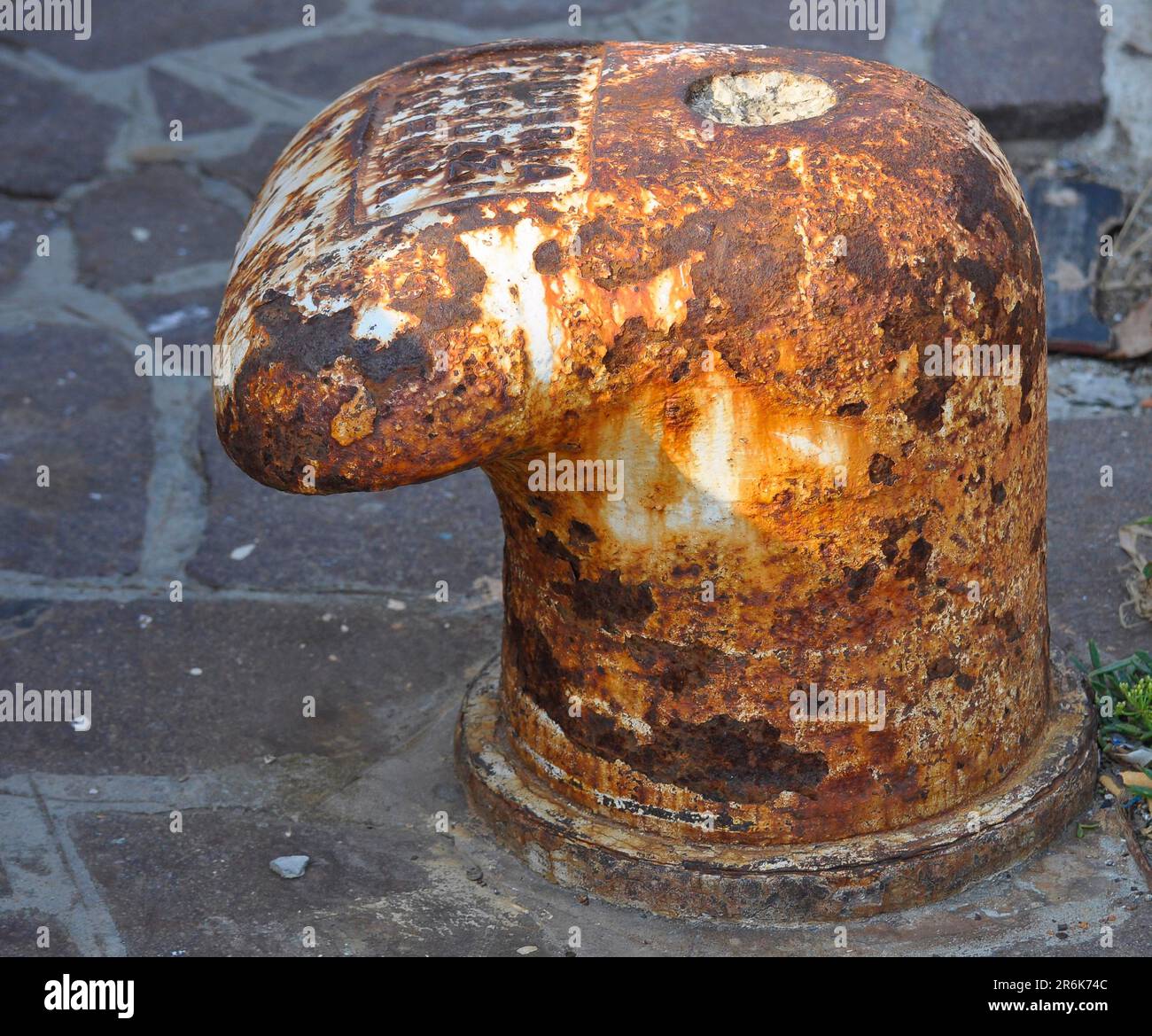 Emilia Romagna, Italian Adriatic Sea, Cervia Bollard at the harbour ...