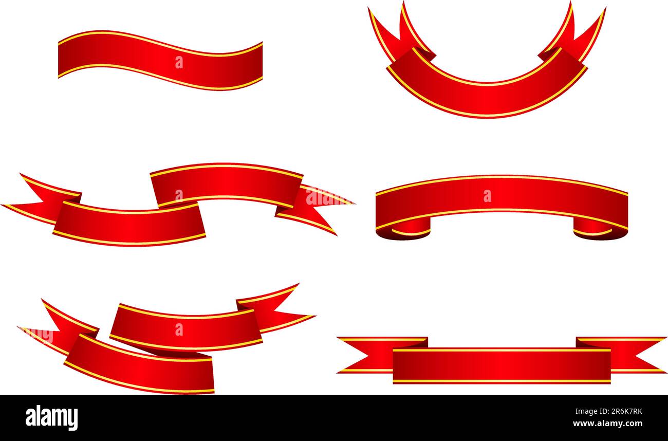 Red banners frame hi-res stock photography and images - Alamy