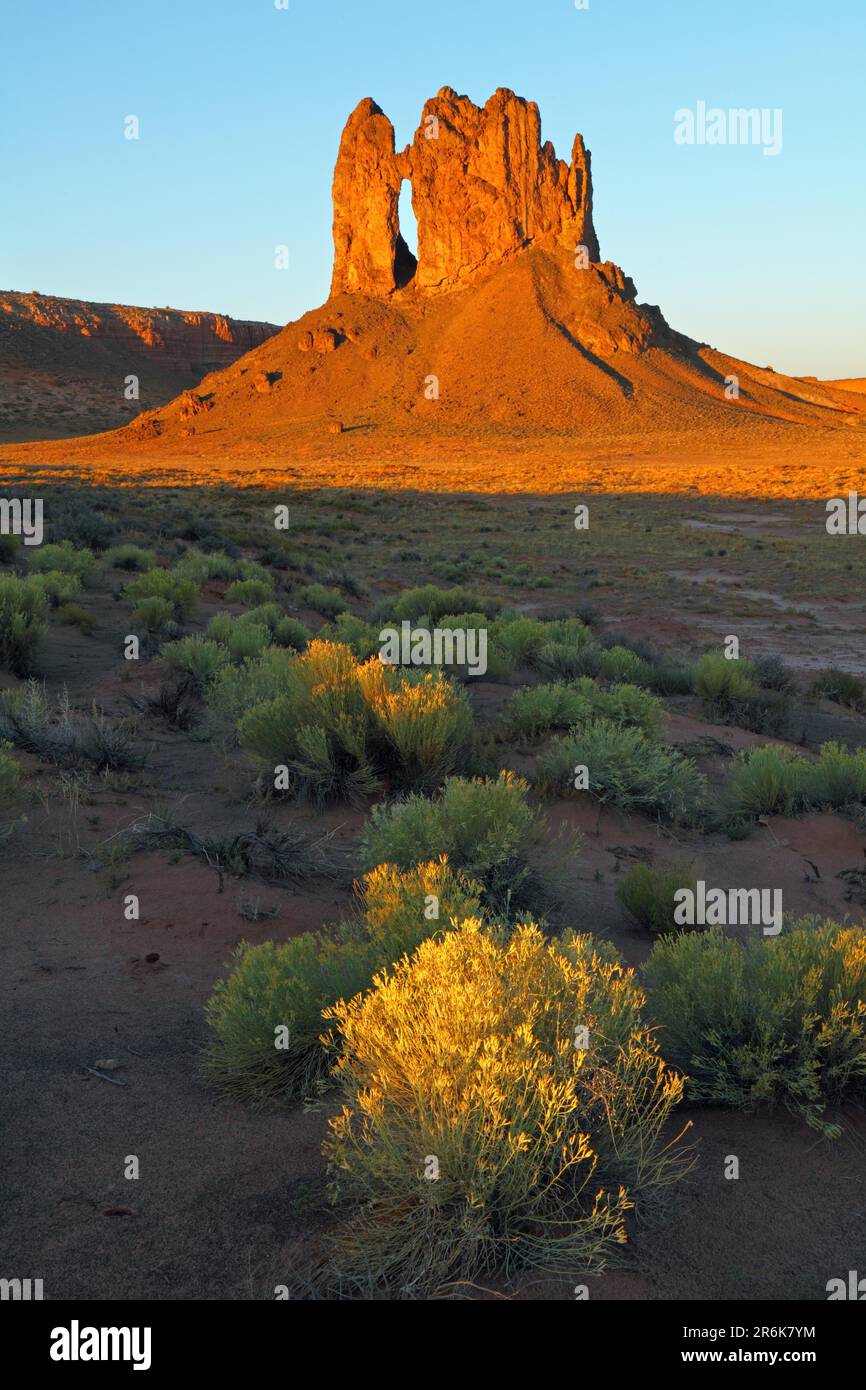 Boundary Butte Arch at sunrise, Navajo Reservation, south Bluff, Utah ...