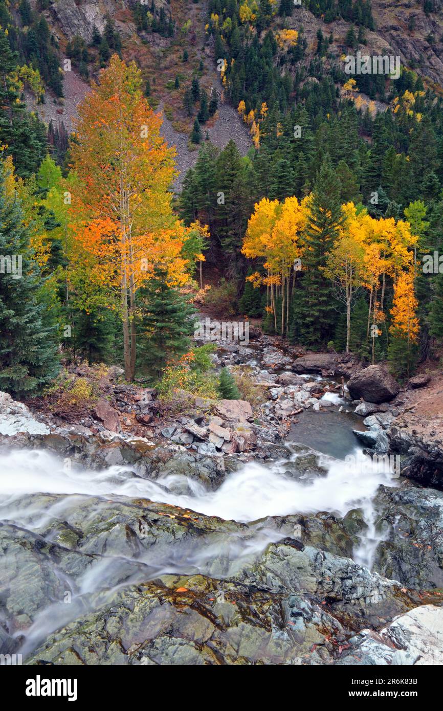 Colorado ouray waterfall hi-res stock photography and images - Alamy