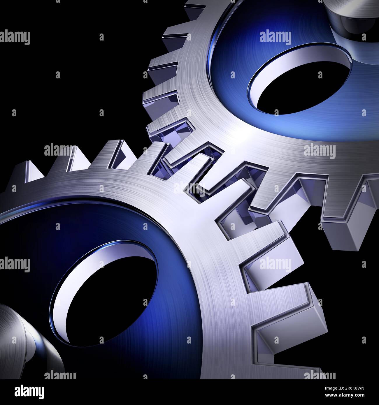 high resolution 3D rendering of gears Stock Photo - Alamy