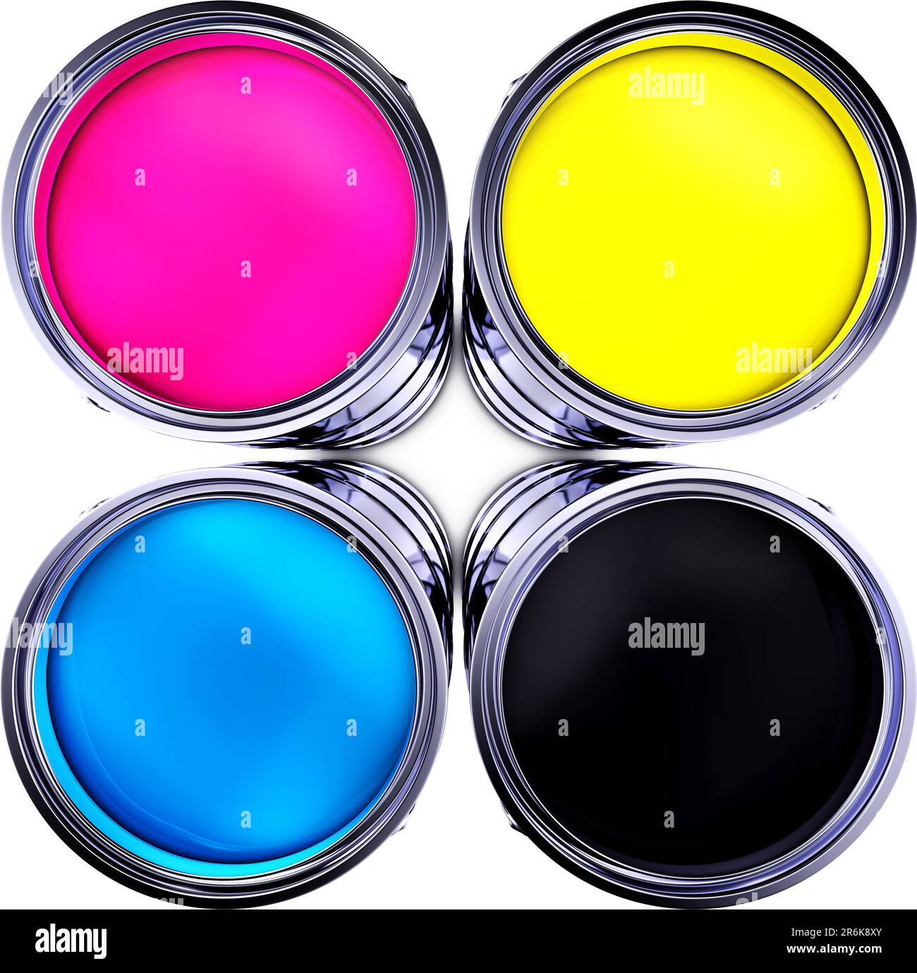 high resolution 3D rendering of a cmyk concept Stock Photo - Alamy