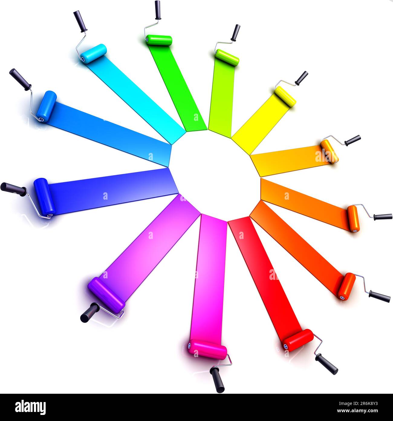 high resolution rendering of a color concept Stock Photo - Alamy