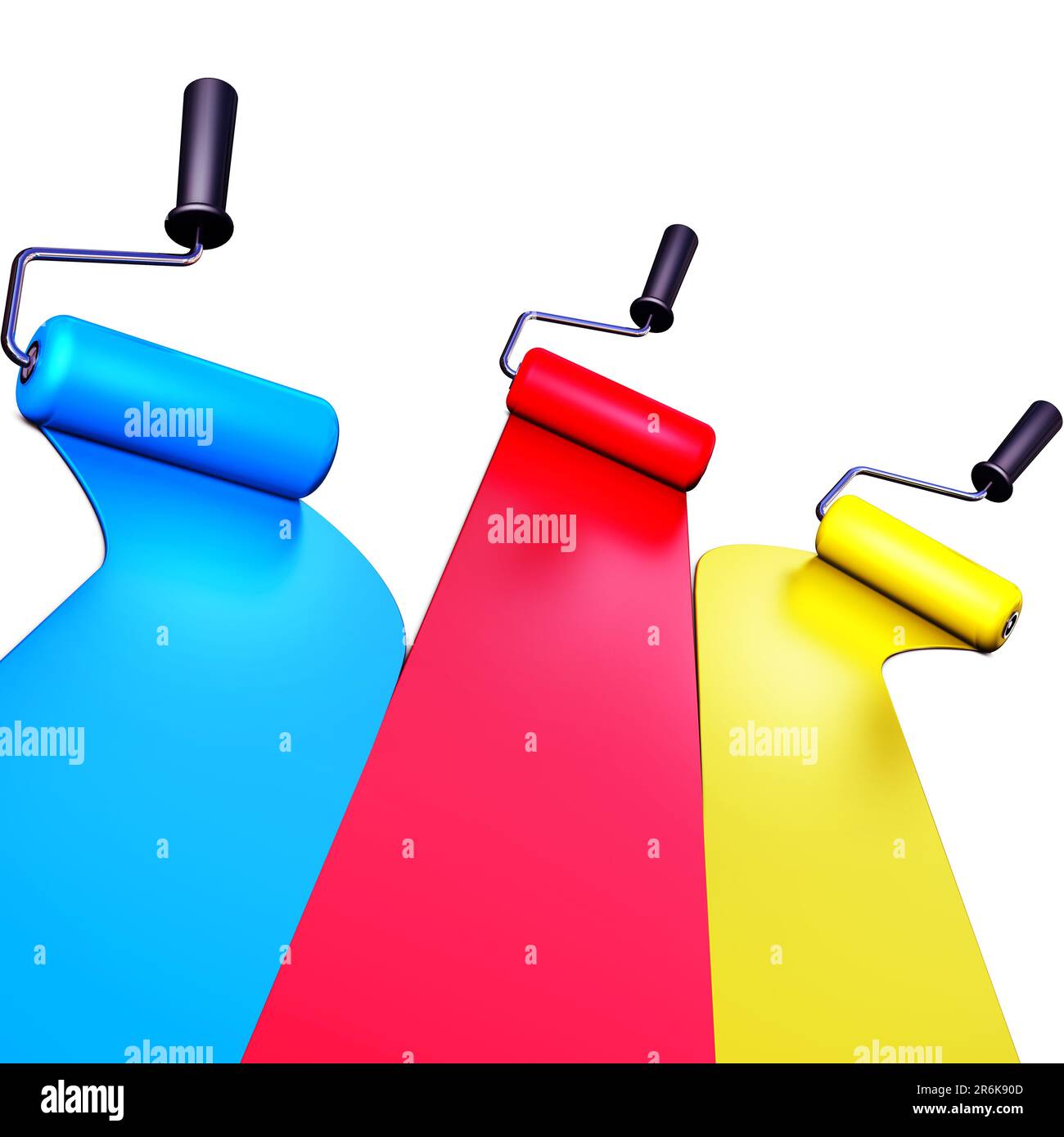 high resolution 3d rendering of a paint concept Stock Photo - Alamy