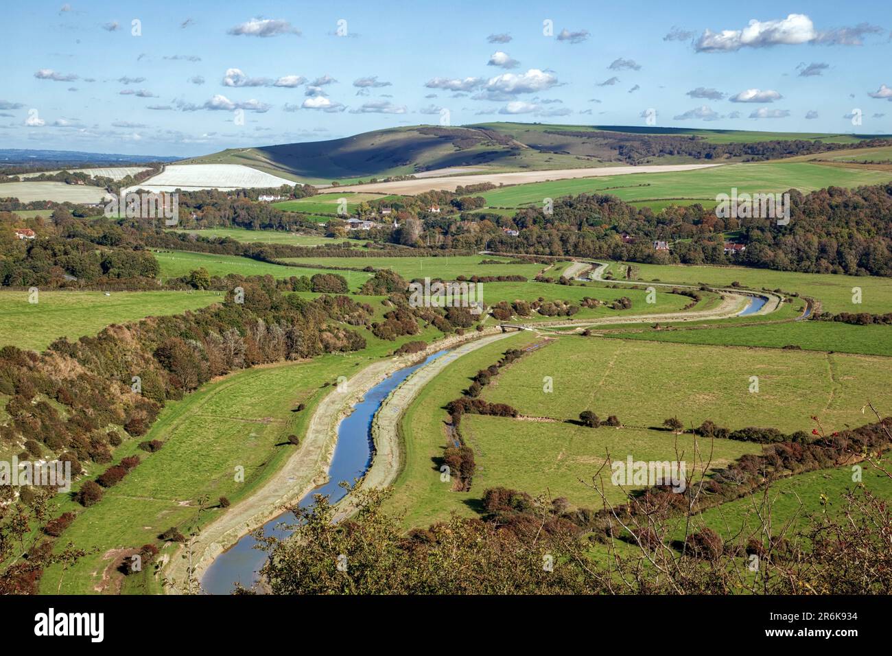 The River Cuckmere Flows through the Sussex Countryside Stock Photo - Alamy
