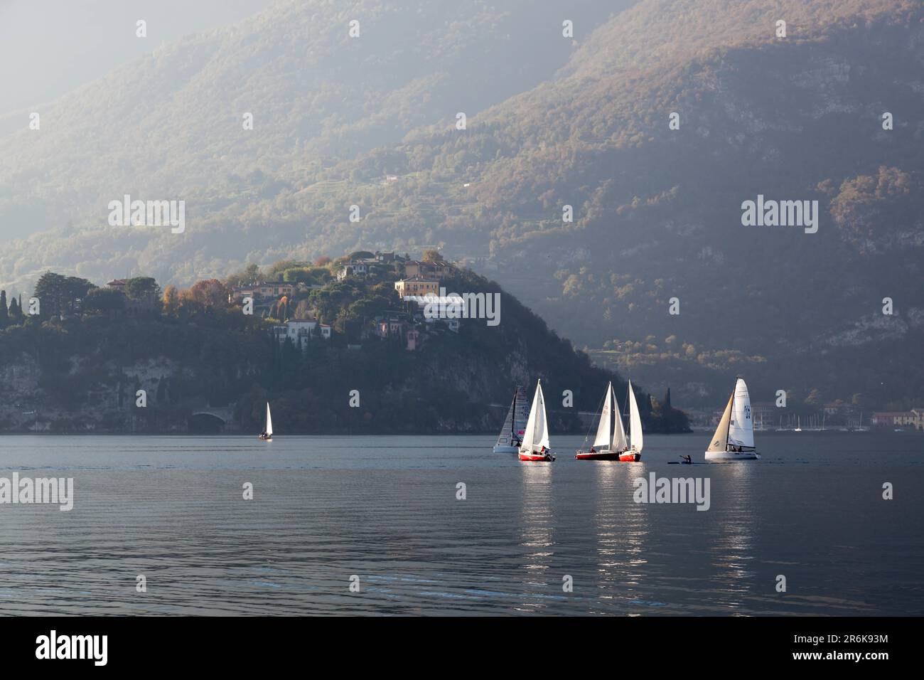Sailing on Lake Como Stock Photo - Alamy
