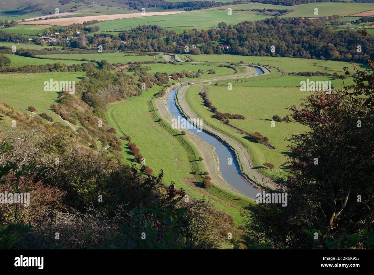 The River Cuckmere Flows through the Sussex Countryside Stock Photo - Alamy
