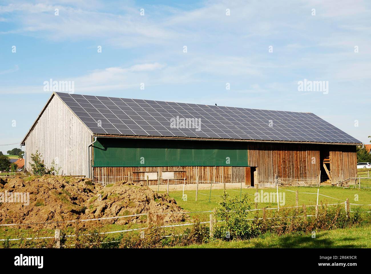 Solar panel on the roof of an old barn hi-res stock photography and ...