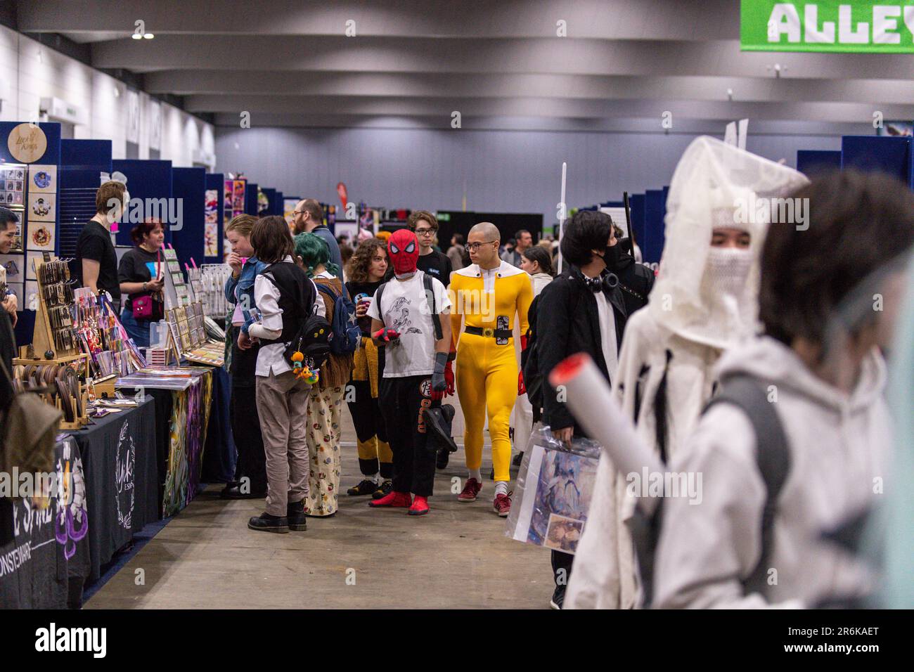 Melbourne, Australia. 10th June, 2023. Fans hit the convention floor ...