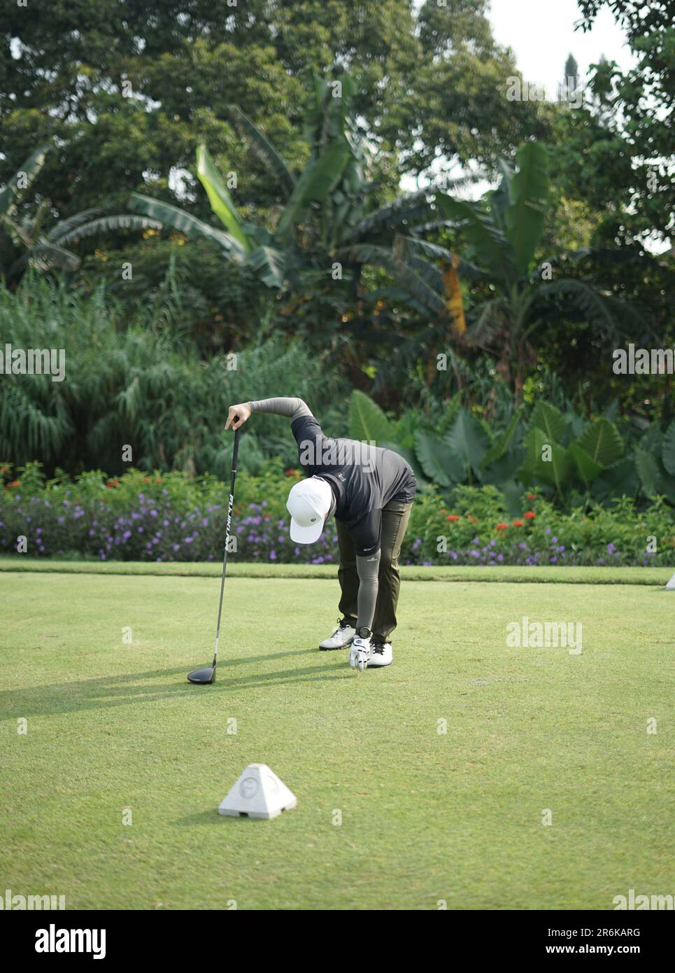 Jakarta, Indonesia - June 5, 2023 : Asian golf player on golf course ...