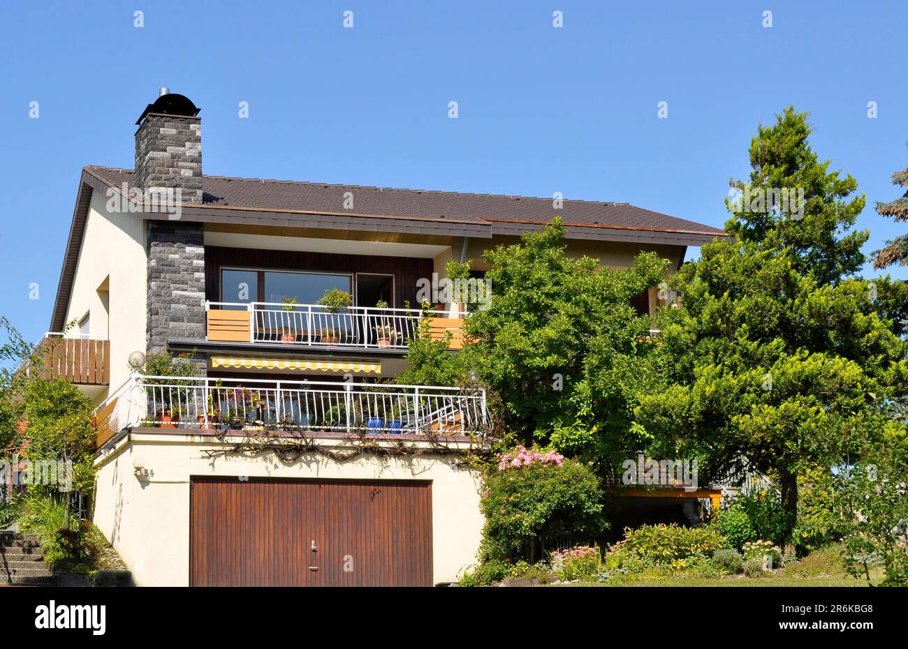 Immenstaad, Single-family house, Garage, Terrace Stock Photo - Alamy