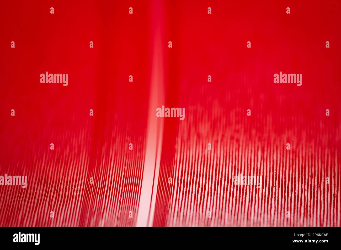 Macro shot of red color vinyl record. Surface of an old vinyl record ...