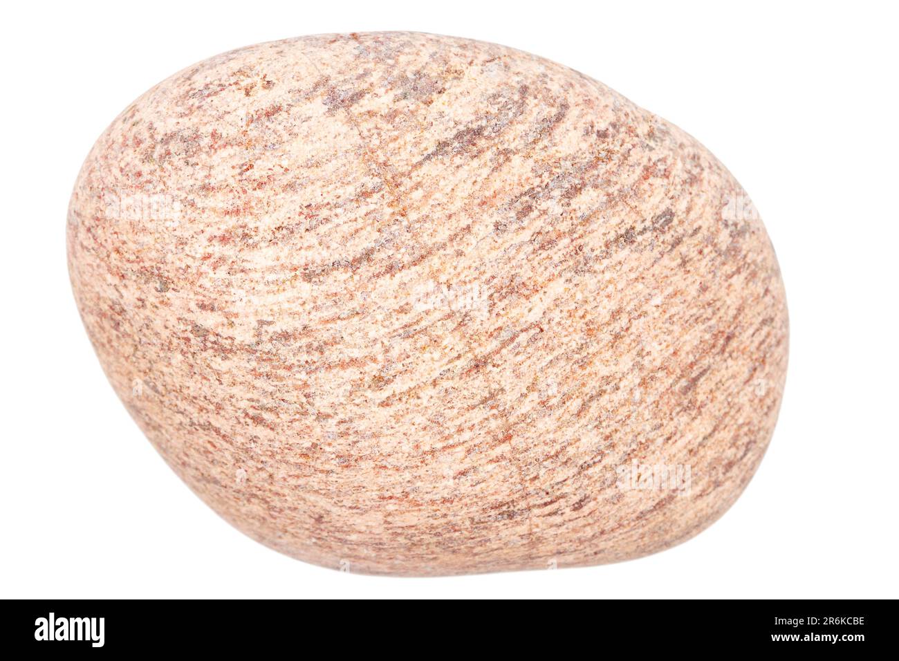 Top view of single red pebble isolated on white background Stock Photo ...