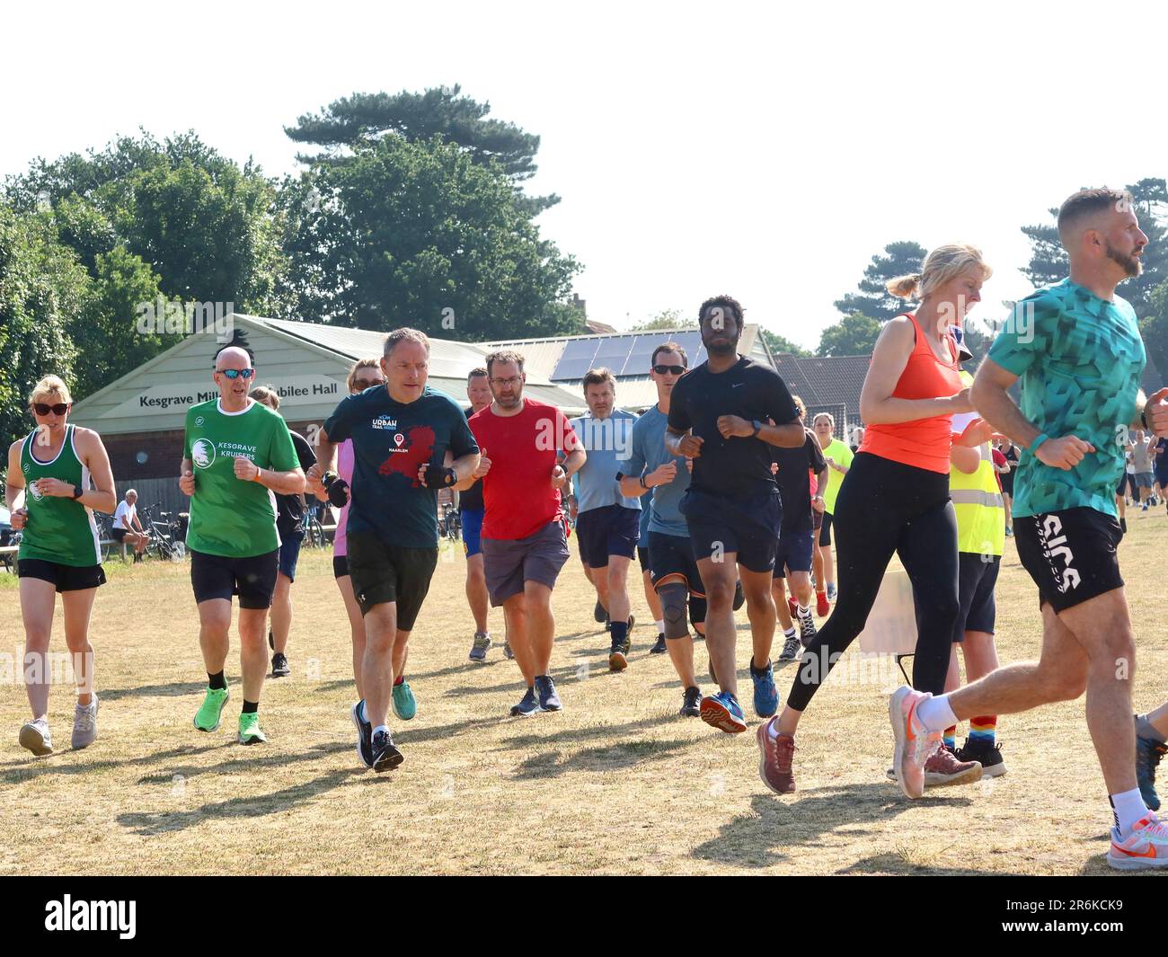 Kesgrave, Suffolk - 10 June 2023 : Parkrun on a hot bright summer ...
