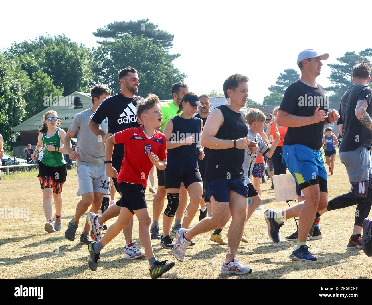 Kesgrave, Suffolk - 10 June 2023 : Parkrun on a hot bright summer ...