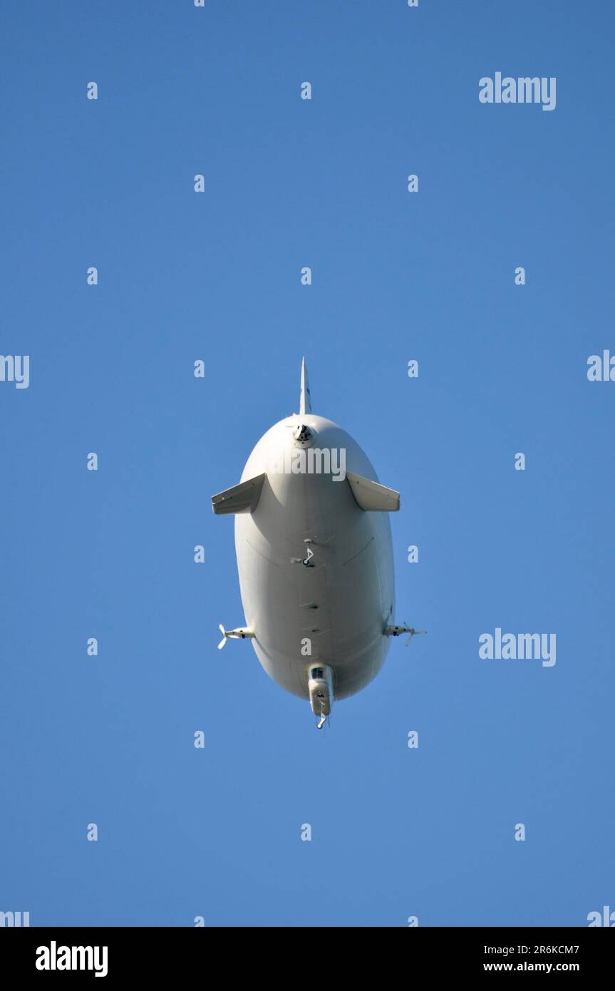 On Lake Constance, Zeppelin in flight Stock Photo - Alamy