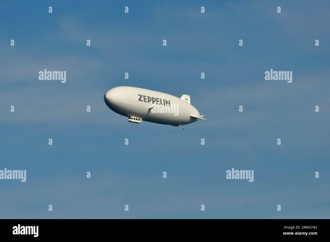 On Lake Constance, Zeppelin in flight Stock Photo - Alamy