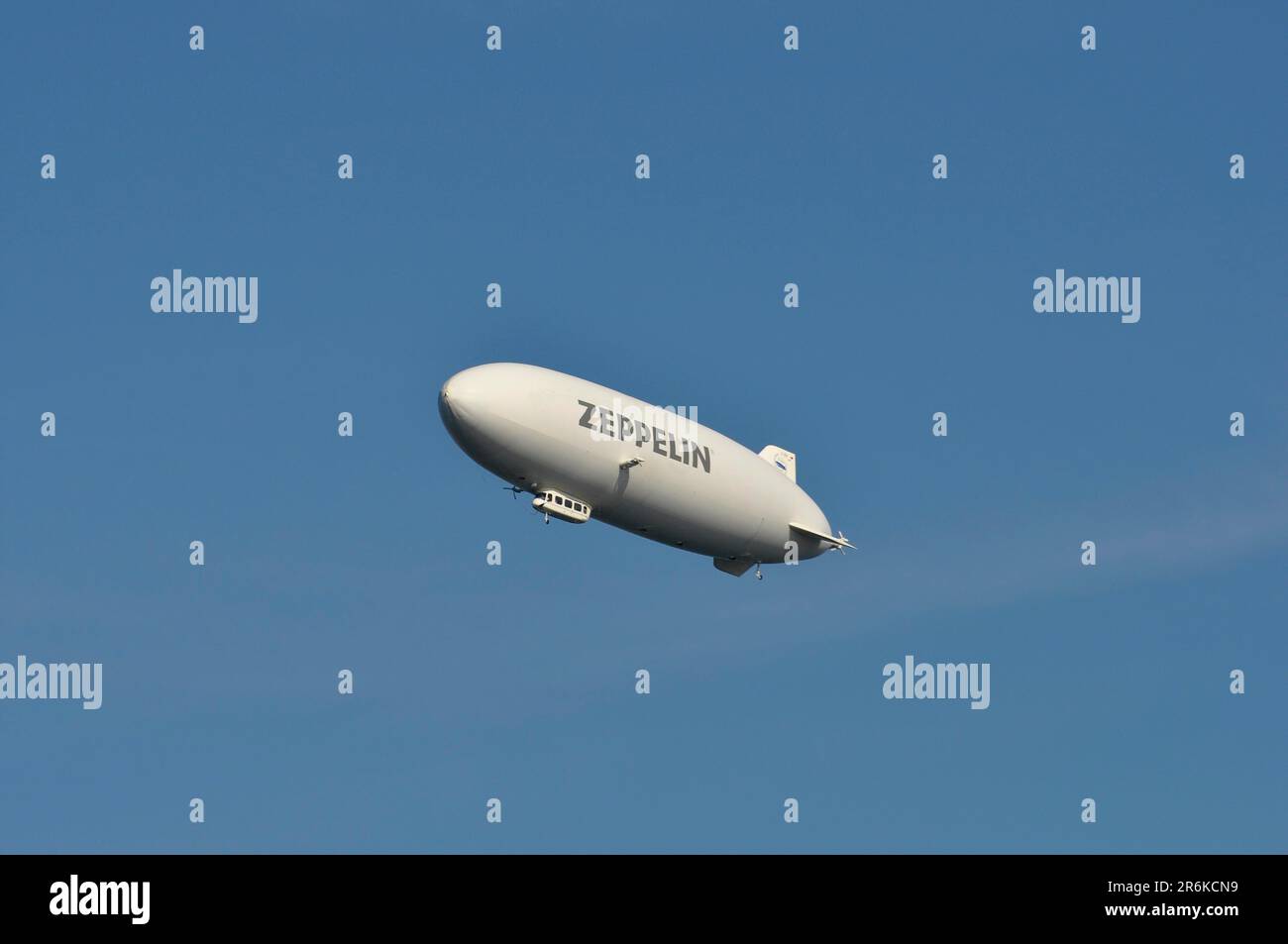 On Lake Constance, Zeppelin in flight Stock Photo - Alamy