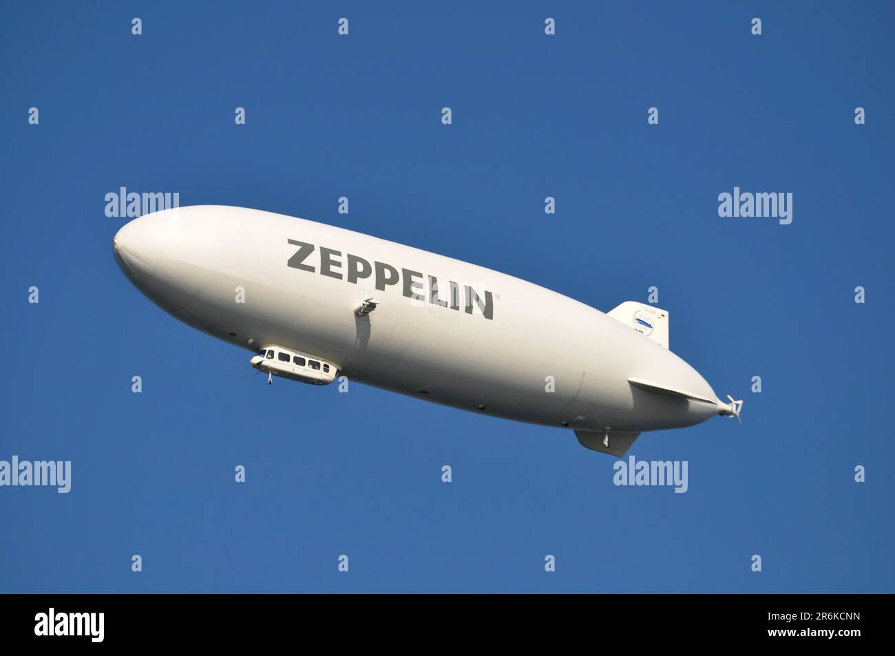 On Lake Constance, Zeppelin in flight Stock Photo - Alamy