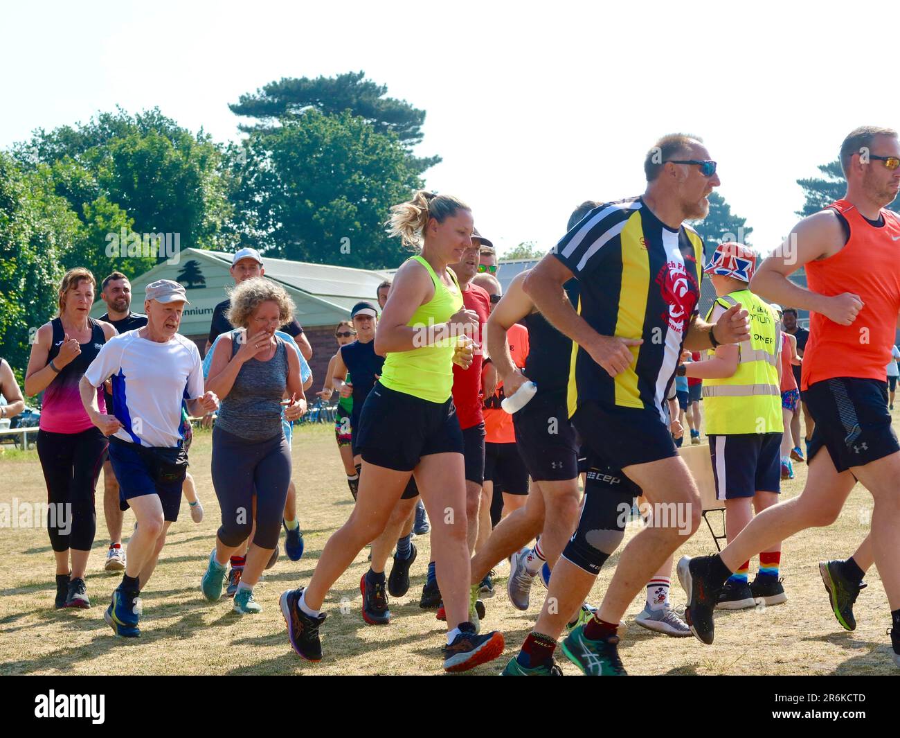 Kesgrave, Suffolk - 10 June 2023 : Parkrun on a hot bright summer ...