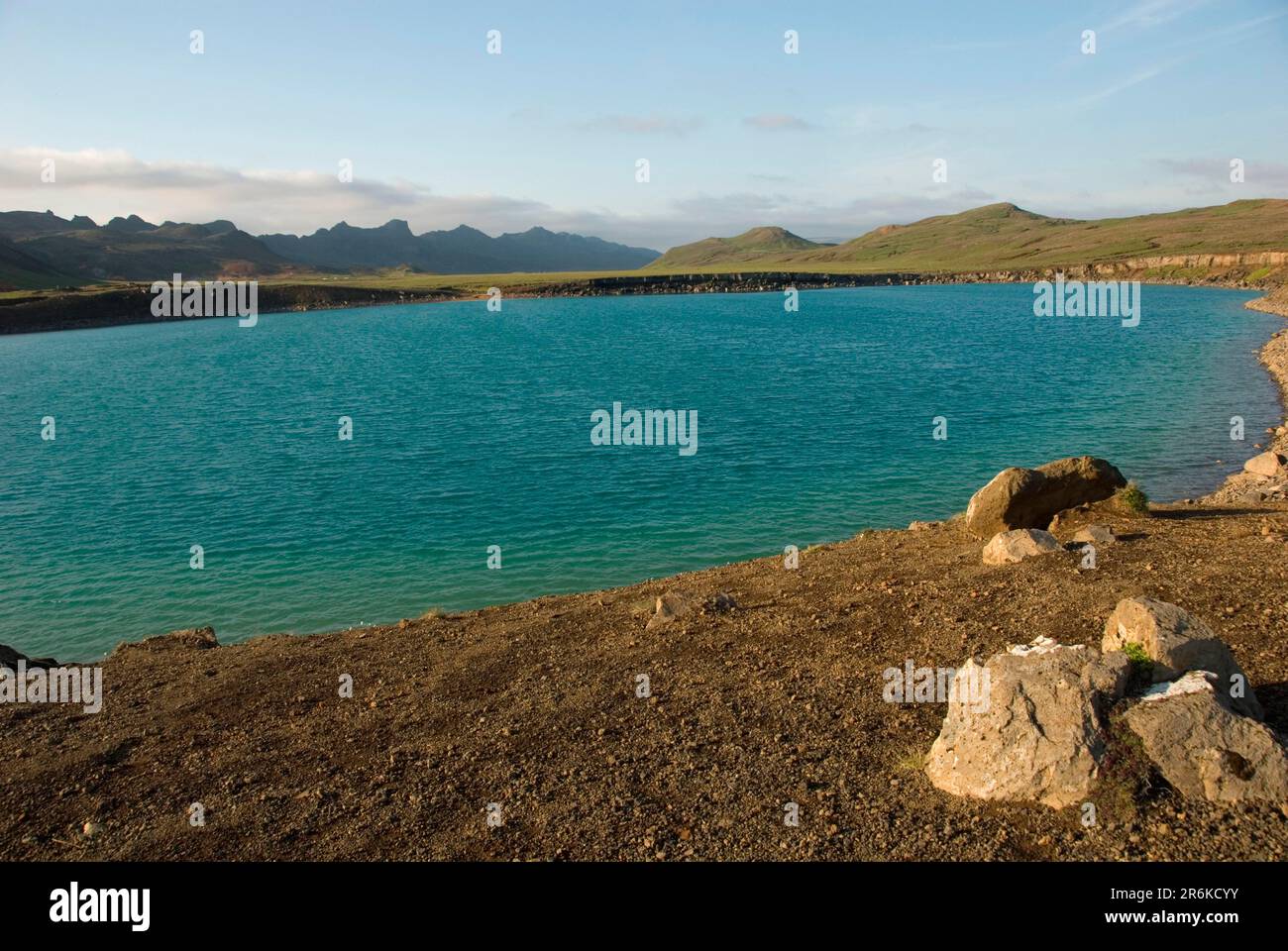 Lake Graenavatn, Reykjanes Peninsula, Iceland, Reykjanesskagi Stock ...