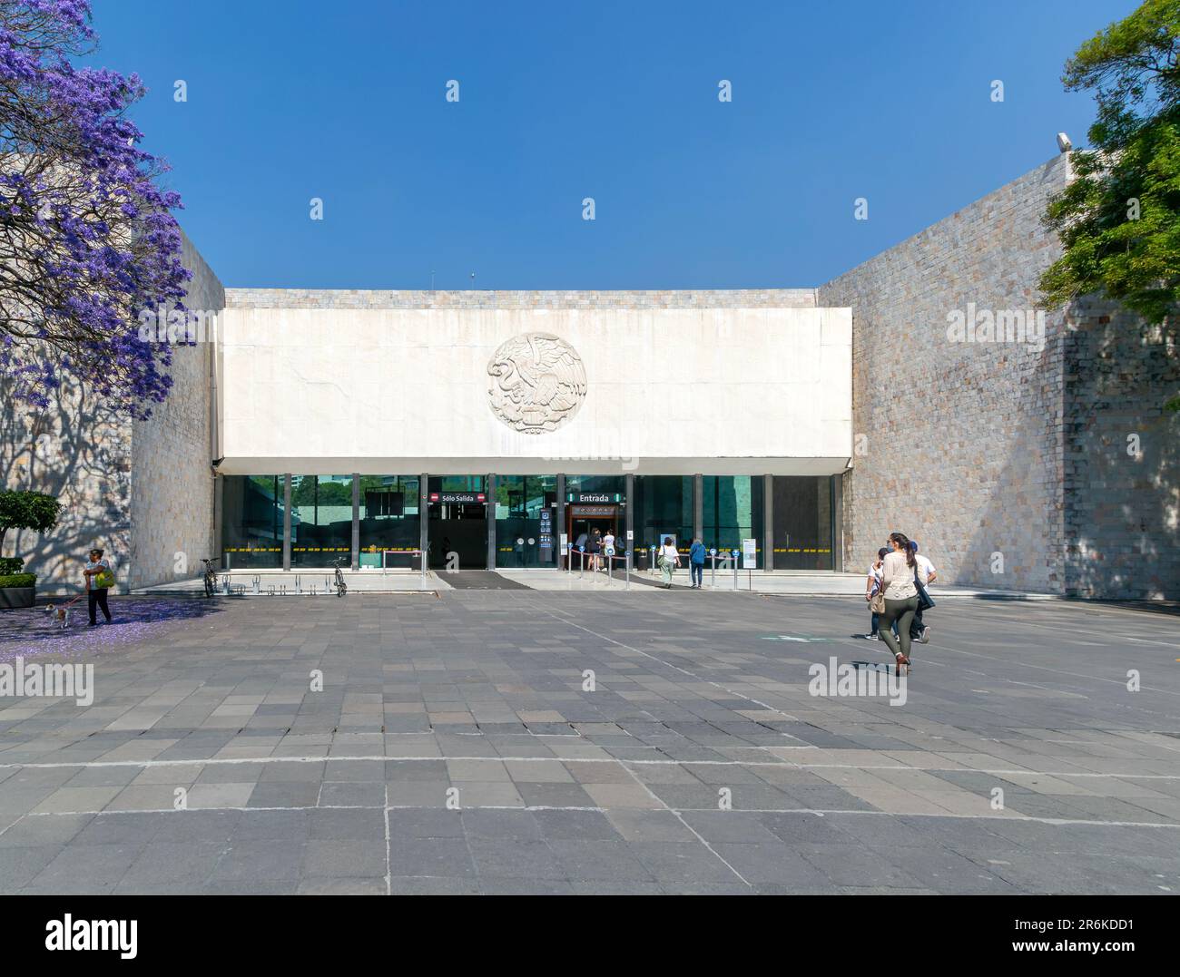 Exterior of the National Anthropology Museum, Museo Nacional de Antropología, Mexico City ...