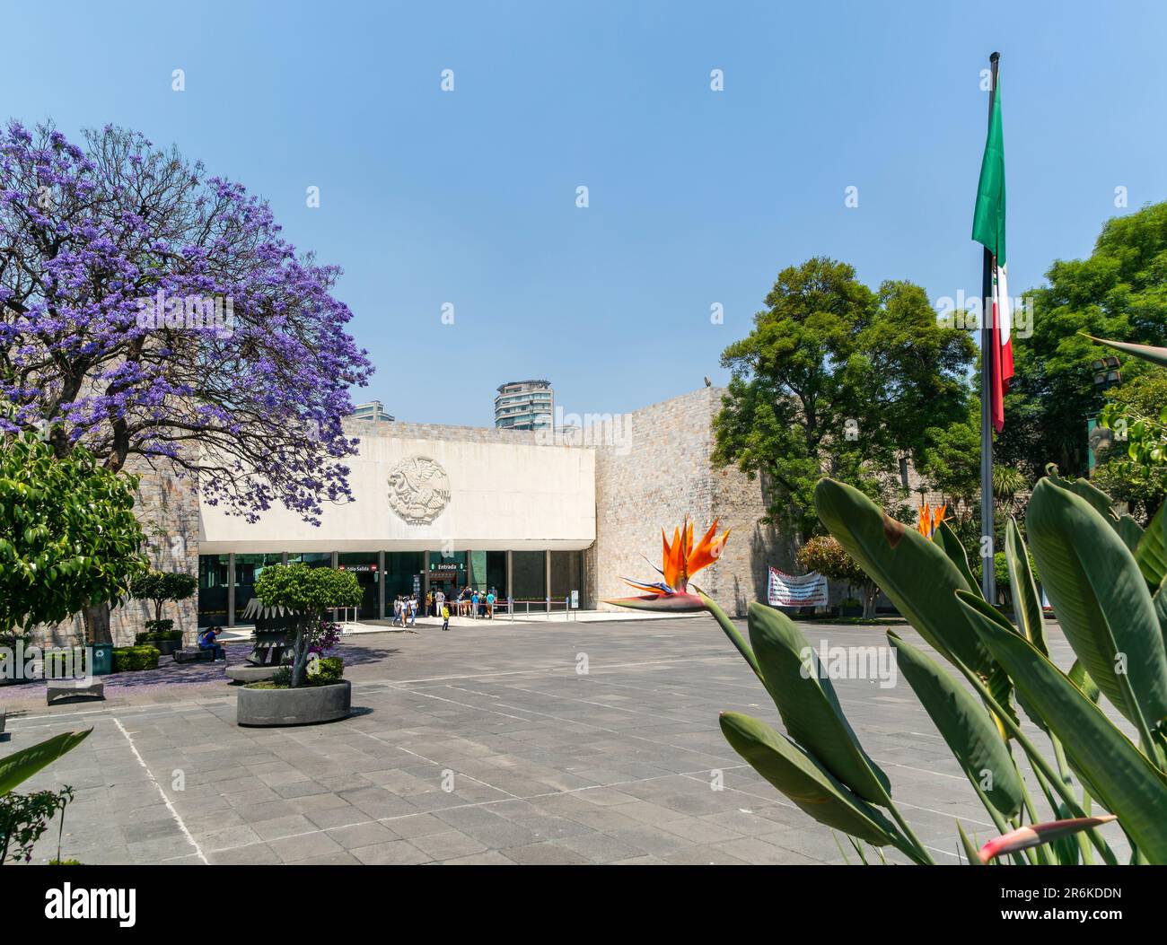 Exterior of the National Anthropology Museum, Museo Nacional de ...