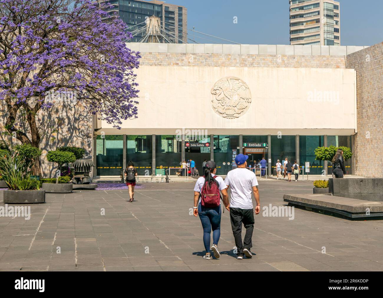 Exterior of the National Anthropology Museum, Museo Nacional de ...