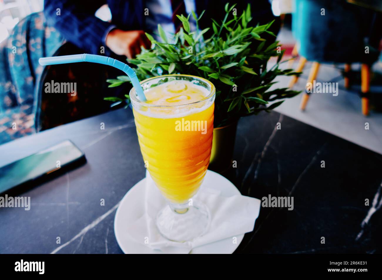 White yellow ice fruit juice hi-res stock photography and images - Alamy