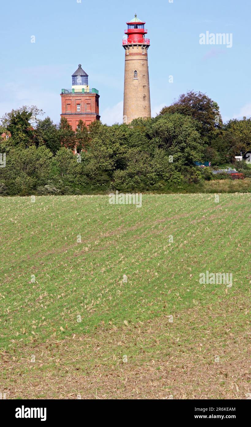 New and old lighthouse at Cape Arkona on R Stock Photo - Alamy