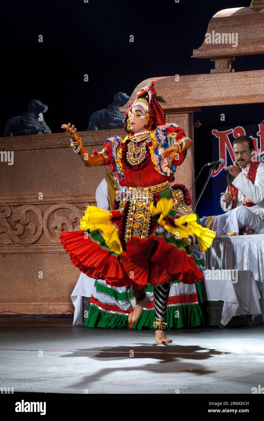 Yakshagana, Mahishamardini epic, traditional folk dance by Sri ...