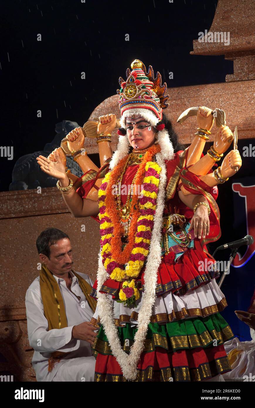 Yakshagana, Mahishamardini epic, traditional folk dance by Sri ...