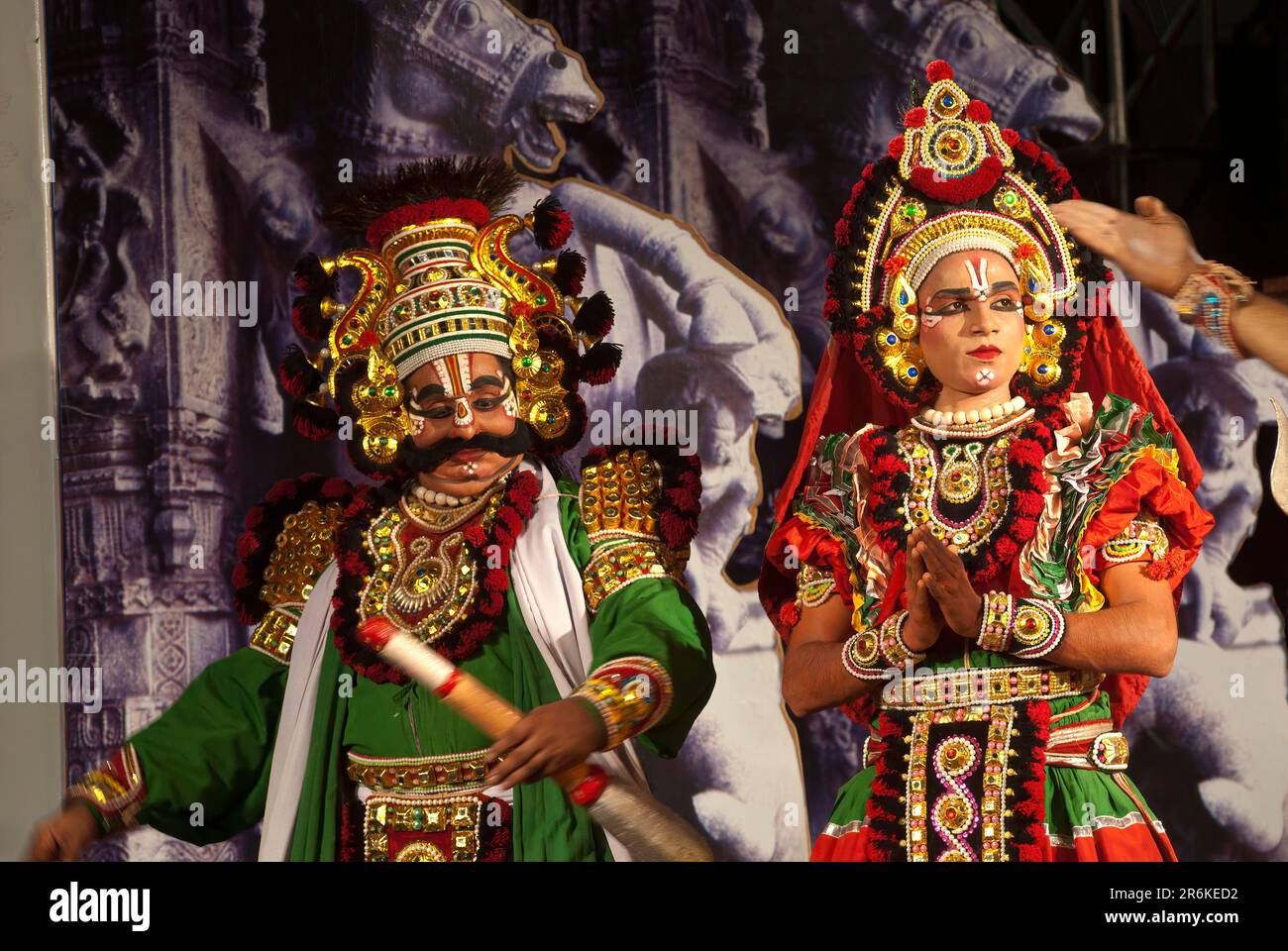 Yakshagana, Mahishamardini epic, traditional folk dance by Sri ...