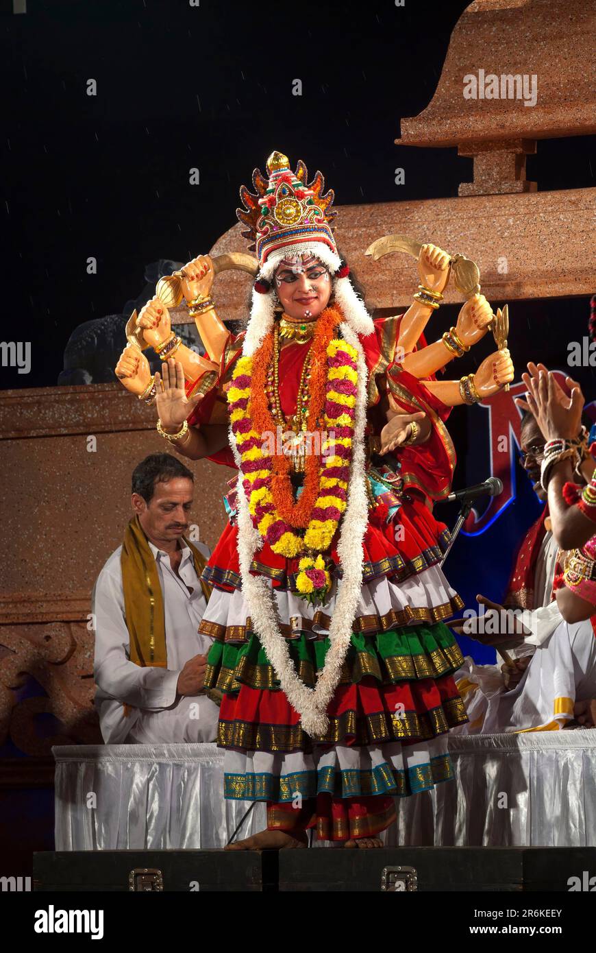 Yakshagana, Mahishamardini epic, traditional folk dance by Sri ...