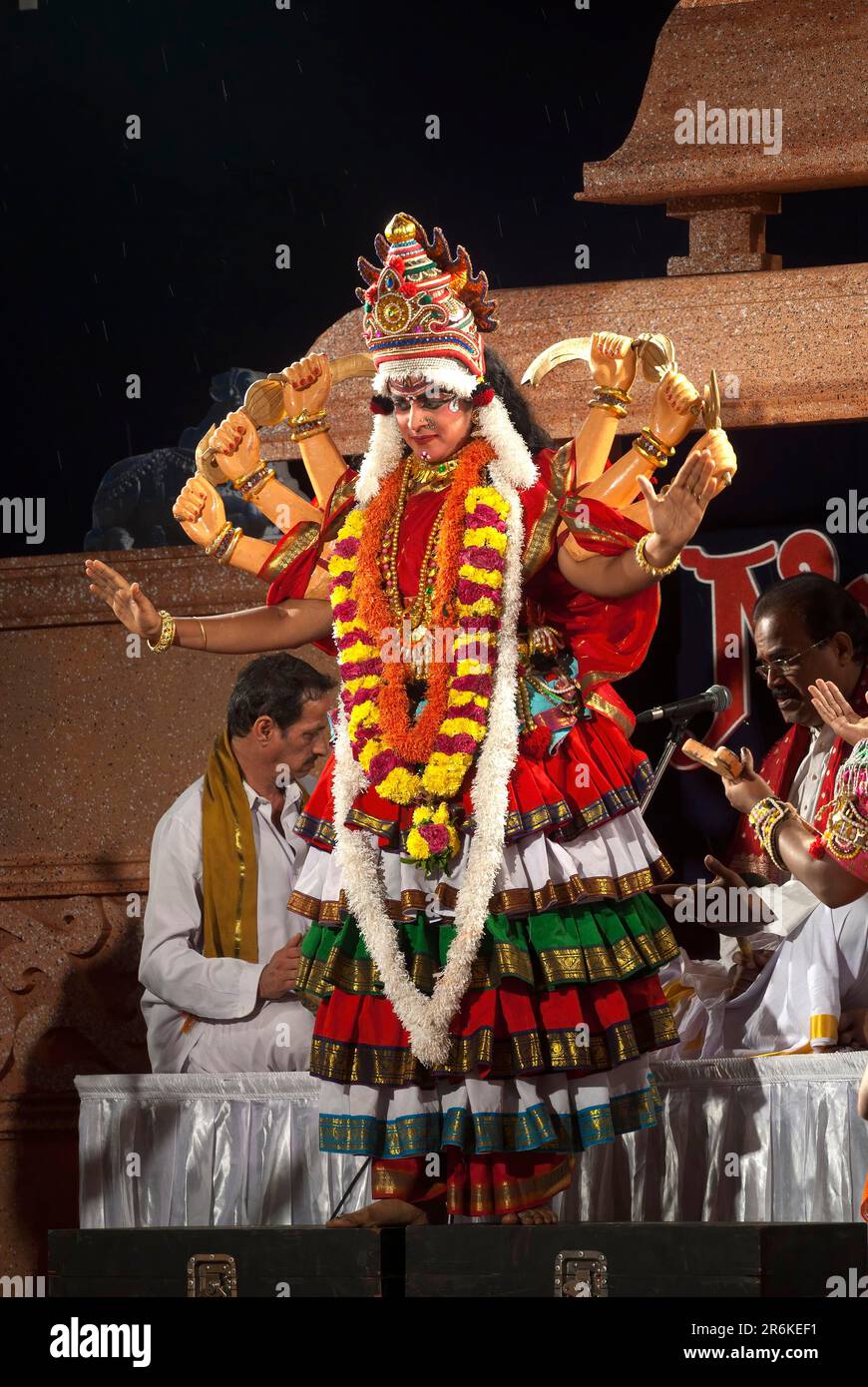 Yakshagana, Mahishamardini epic, traditional folk dance by Sri ...