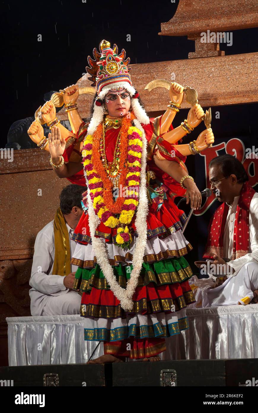 Yakshagana, Mahishamardini epic, traditional folk dance by Sri ...