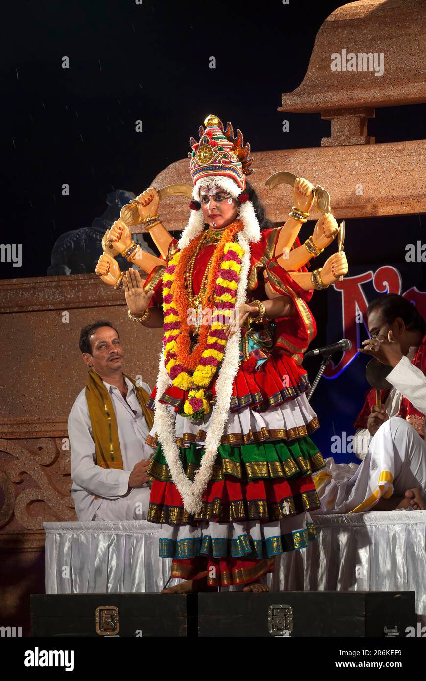 Yakshagana, Mahishamardini epic, traditional folk dance by Sri ...