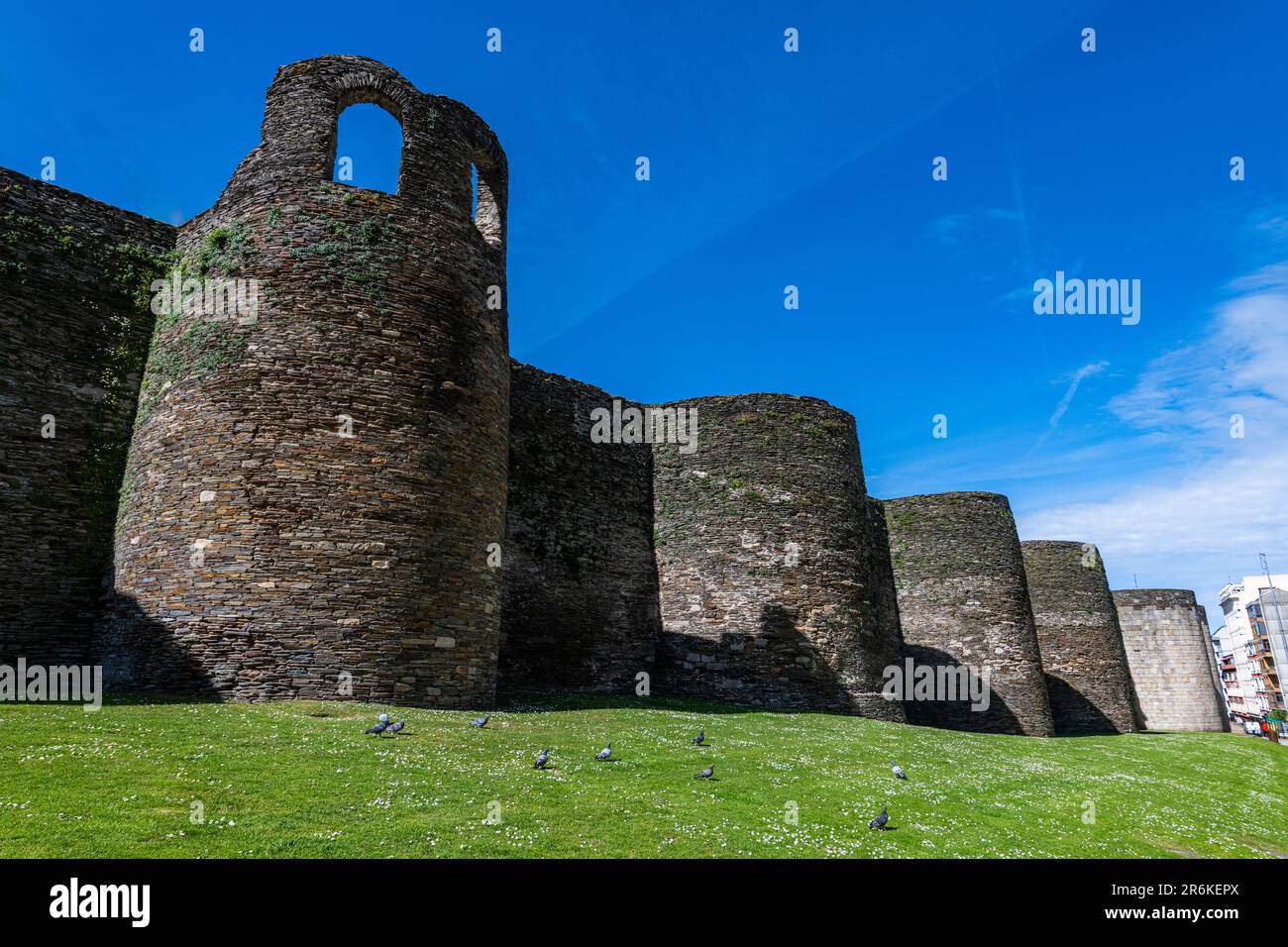 The Roman walled town of Lugo, UNESCO World Heritage Site, Galicia ...