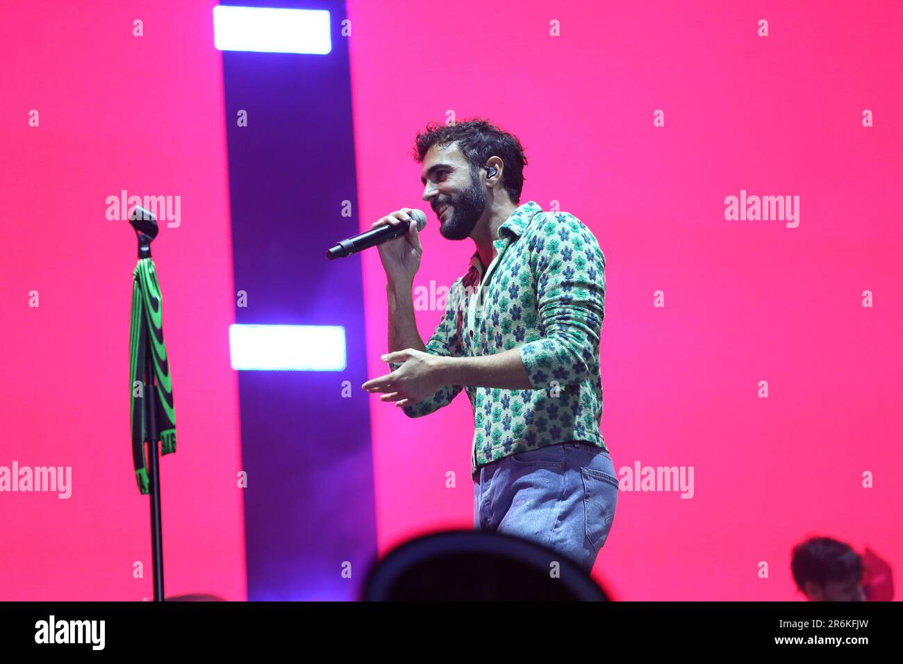 Stadio Olimpico , Rome, Italy, June 09, 2023, Marco Mengoni to Gazzelle ...