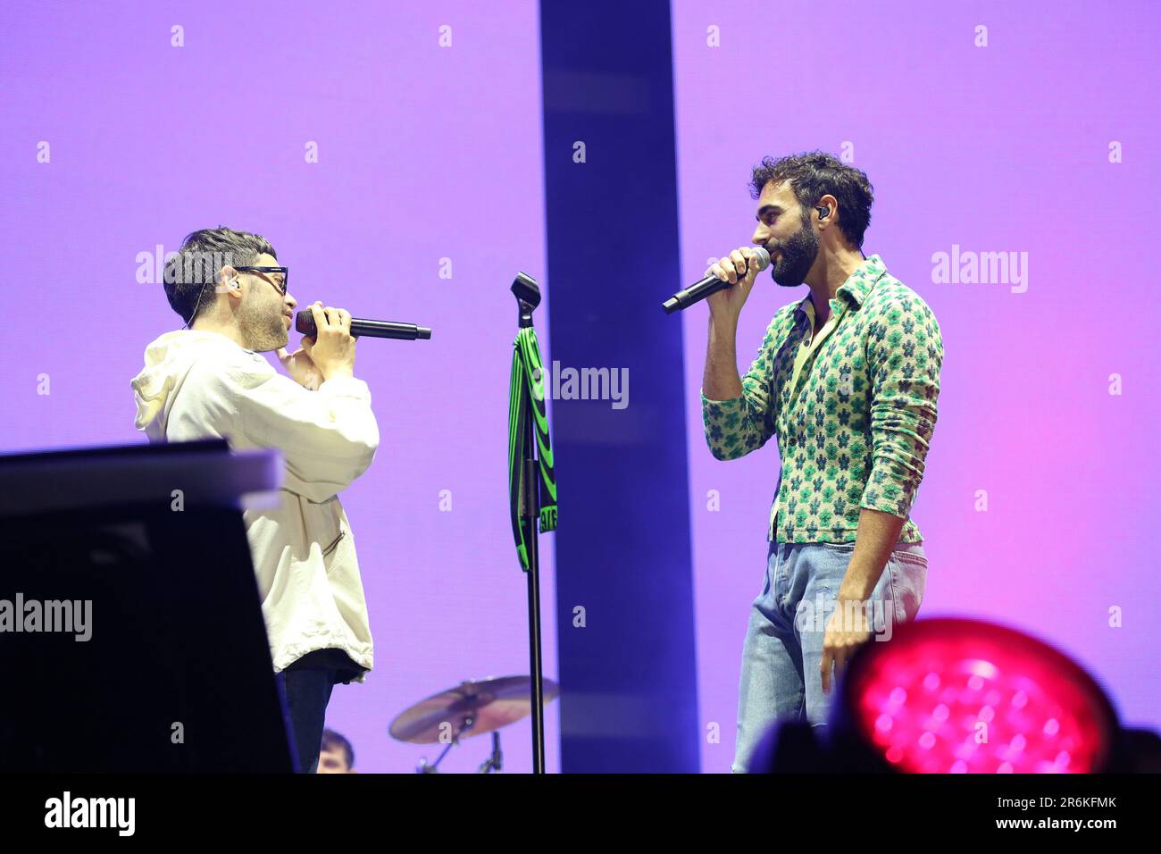 Stadio Olimpico , Rome, Italy, June 09, 2023, Marco Mengoni to Gazzelle ...