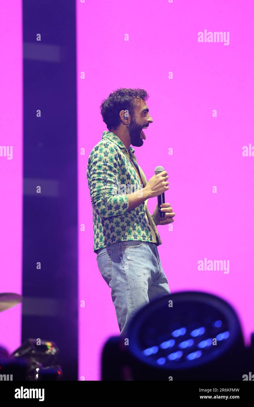 Stadio Olimpico , Rome, Italy, June 09, 2023, Marco Mengoni to Gazzelle ...