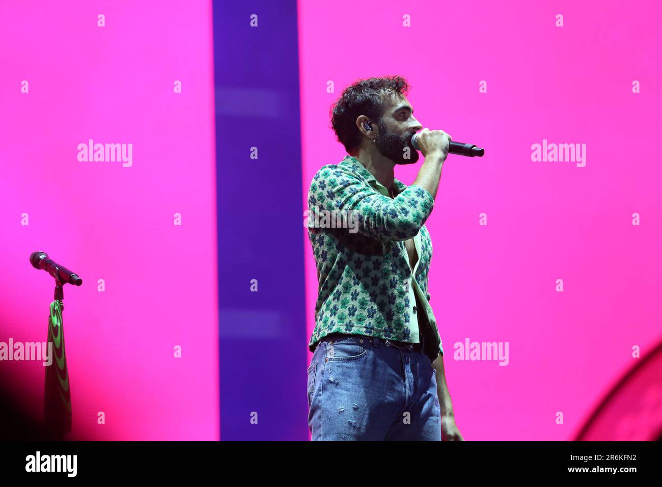 Stadio Olimpico , Rome, Italy, June 09, 2023, Marco Mengoni to Gazzelle ...