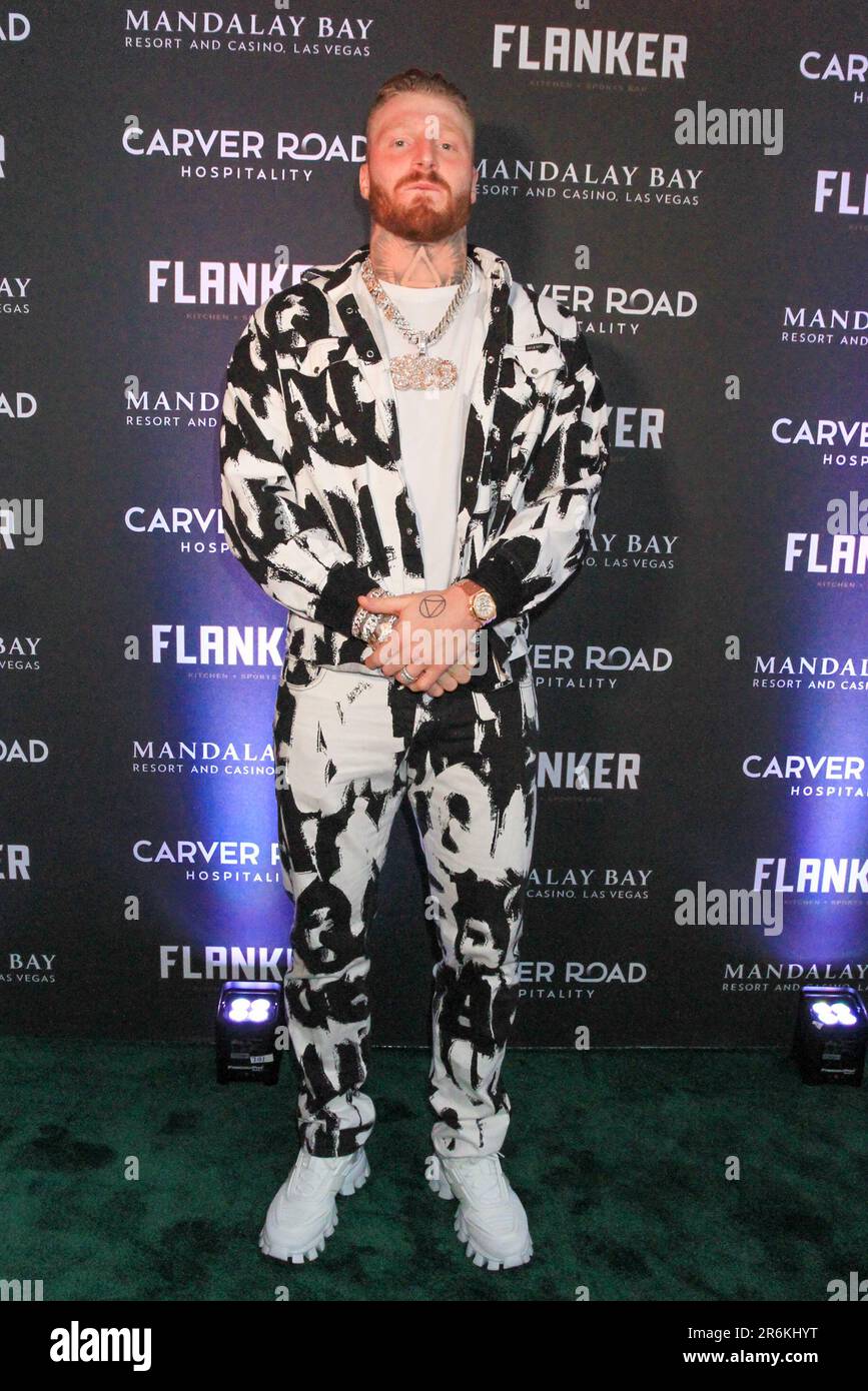 LAS VEGAS, Nevada - Max Crosby at Flanker Kitchen Sports Bar Grand ...